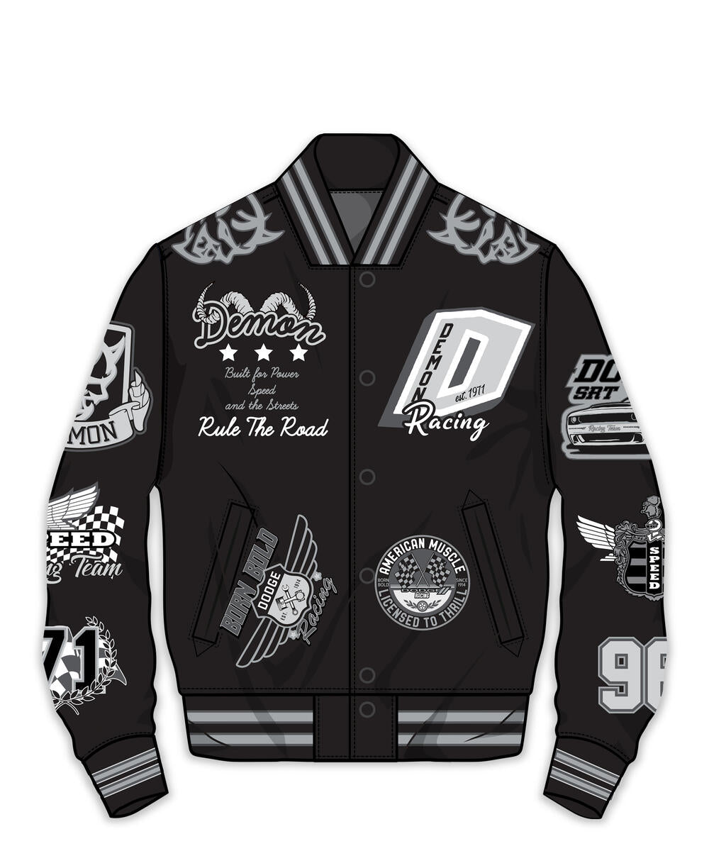Reason Dodge Demon Varsity Jacket – Step In Style Online