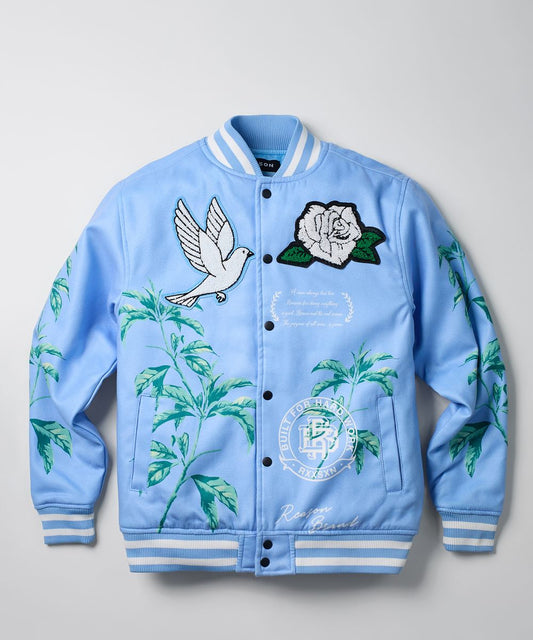 Reason Dove Varsity Jacket – Step In Style Online